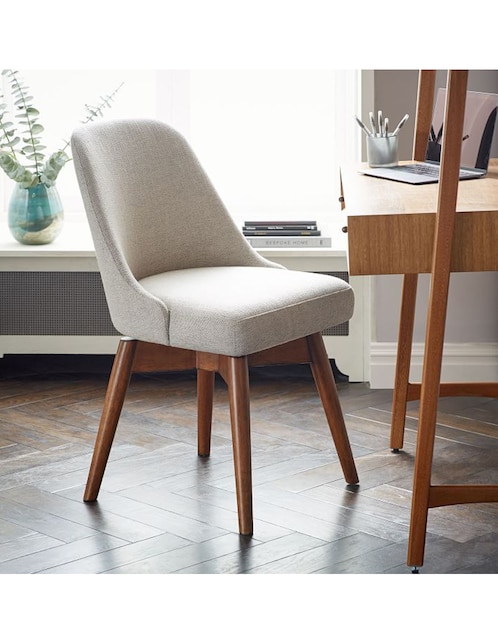 Silla oficina Mid-Century de tela 1