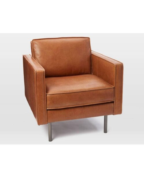 Sillón Axel Piel Café 2