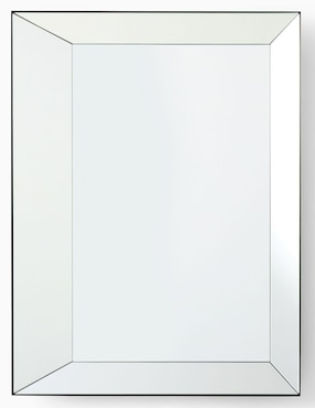 Espejo rectangular Bevvy Faceted estilo trendy