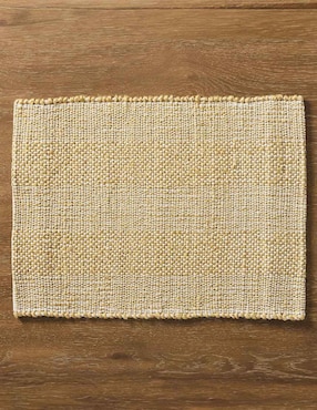 Set mantel rectangular de yute Chunky